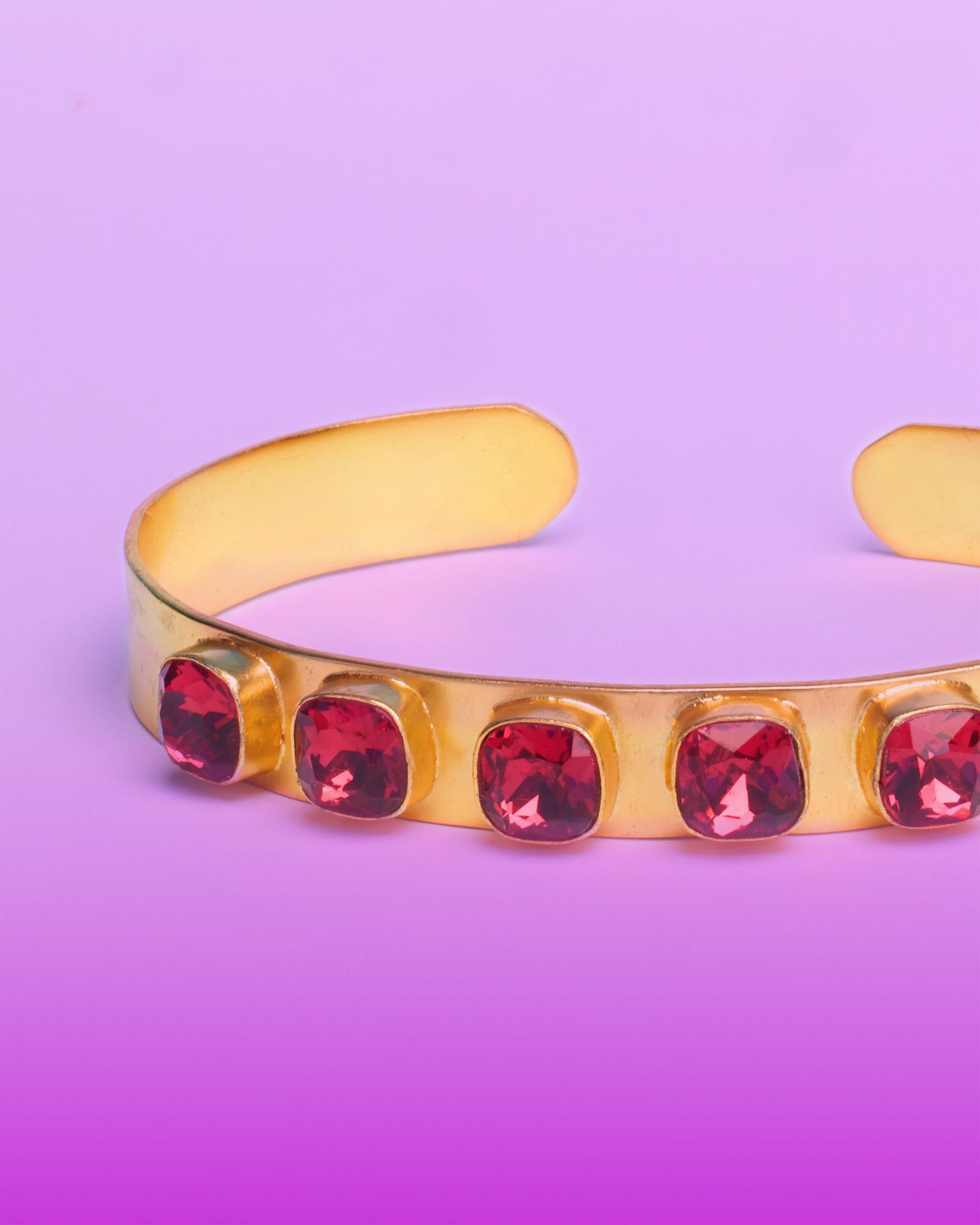 NicoBlu® Finley Cuff Bracelet in Ruby Red
