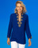 NicoBlu® Stella Navy Tunic with Celestial Jewel Embellishment
