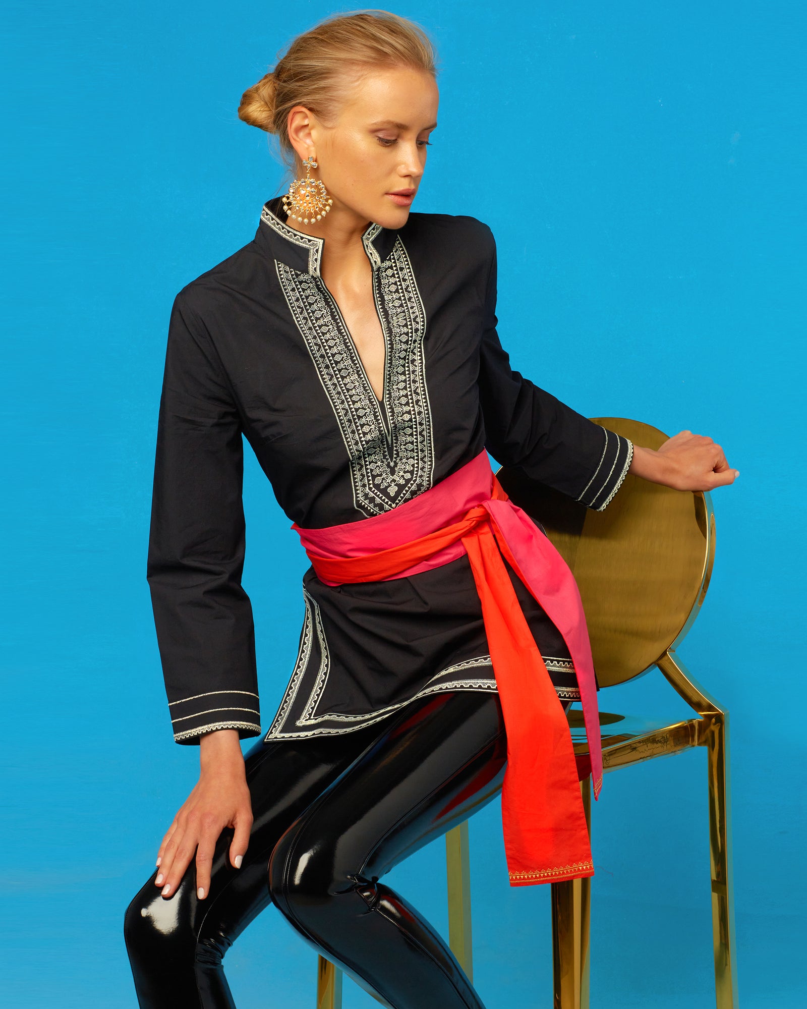 NicoBlu® Maharani Tuxedo Tunic